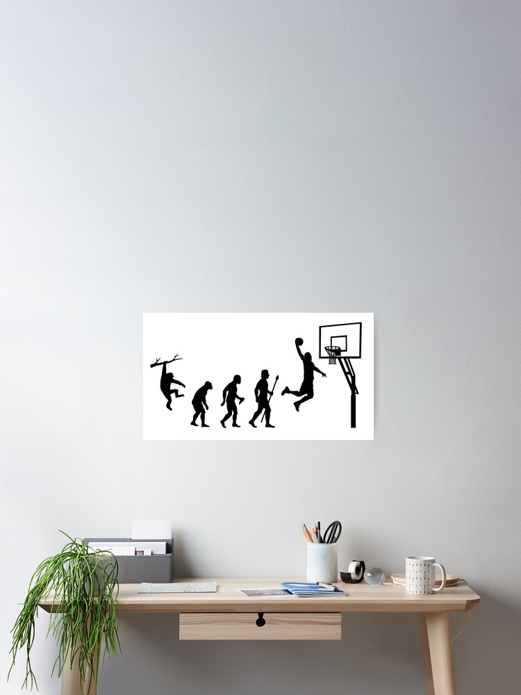 "Basketball Evolution" Poster for Sale by BeyondEvolved | Redbubble
