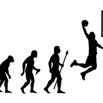 "Basketball Evolution" Poster for Sale by BeyondEvolved | Redbubble
