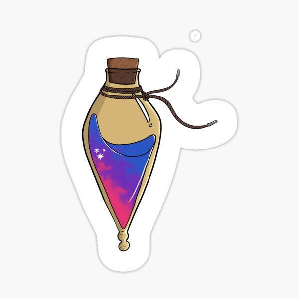 "Felix Felicis, Bi Flag" Sticker for Sale by Nephie | Redbubble
