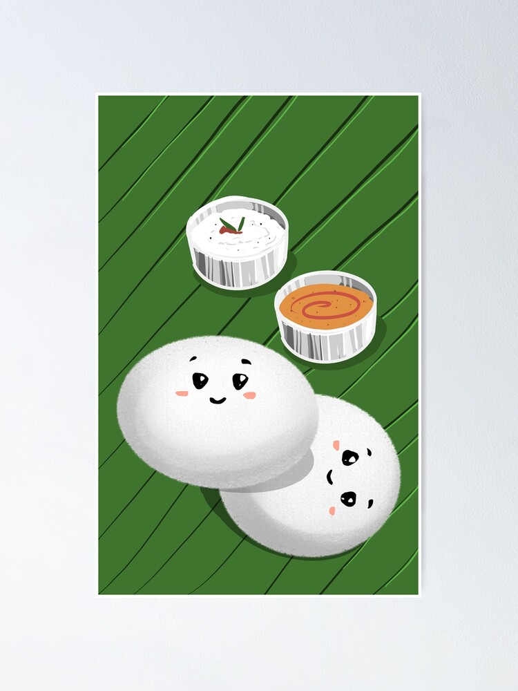 "Cute Idlis" Poster for Sale by BunNcurry | Redbubble
