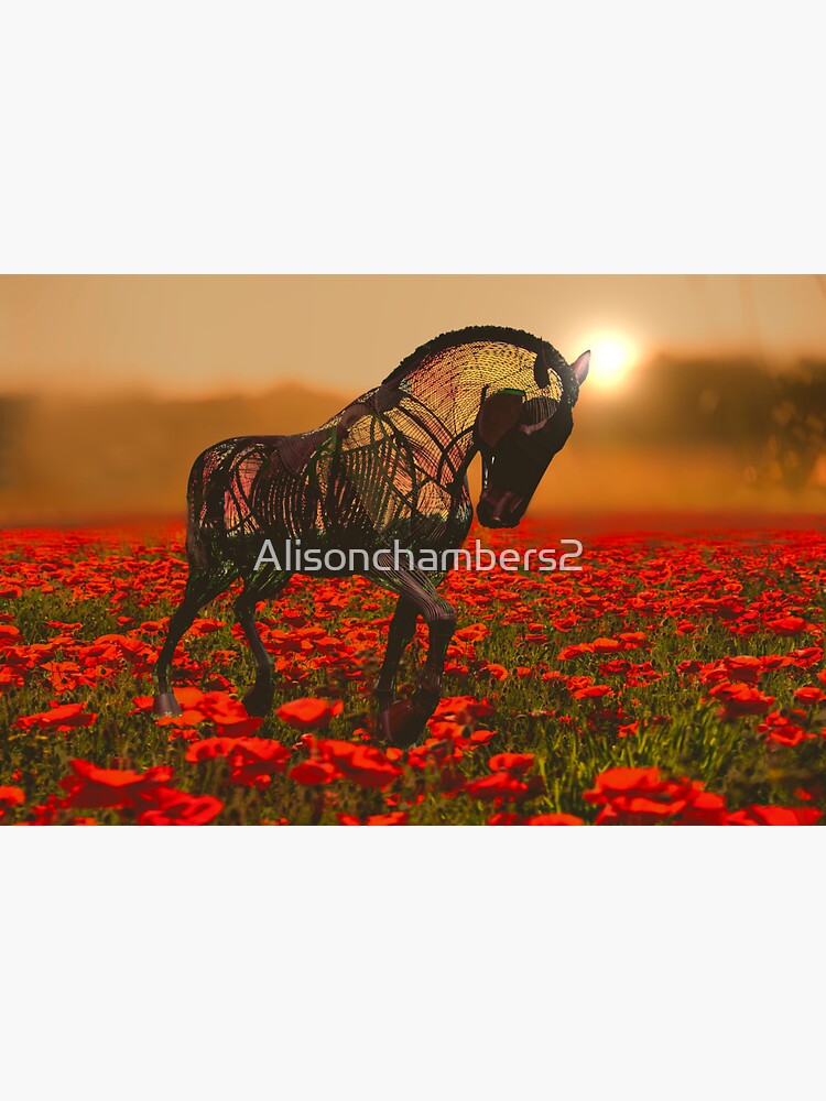 "War Horse" Sticker for Sale by Alisonchambers2 | Redbubble