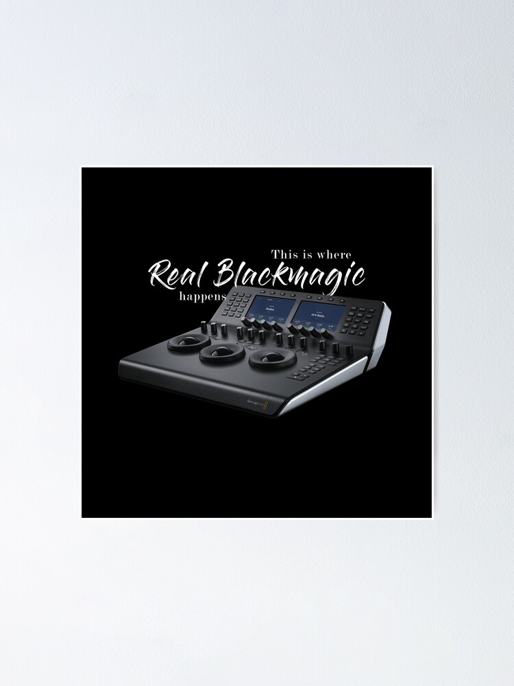 "Blackmagic Davinci Resolve" Poster for Sale by JahidMunna | Redbubble