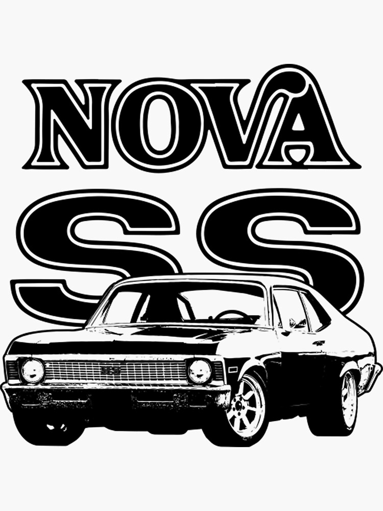 "Chevy Nova Ss 1971" Sticker for Sale by SedonaShirtShop | Redbubble