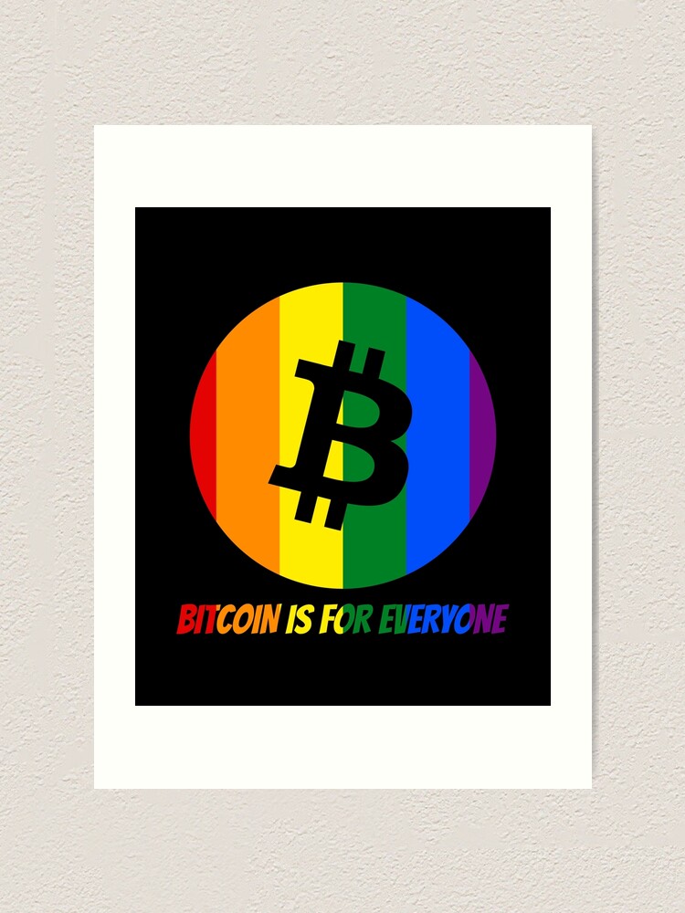 "Gay Pride Bitcoin Crypto June LGBTQ Circle logo" Art Print by Bitcoin ...