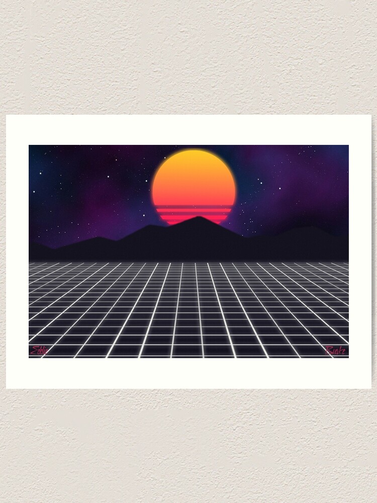 "80s Sunset" Art Print by EdisonB123 | Redbubble