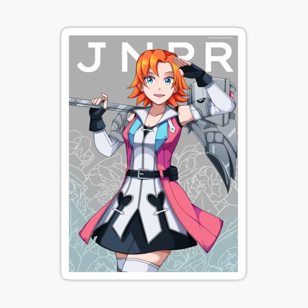 "Nora poster rwby classic" Sticker by FieldsPhilip | Redbubble