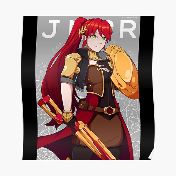 "Pyrrha poster rwby classic" Poster for Sale by FieldsPhilip | Redbubble