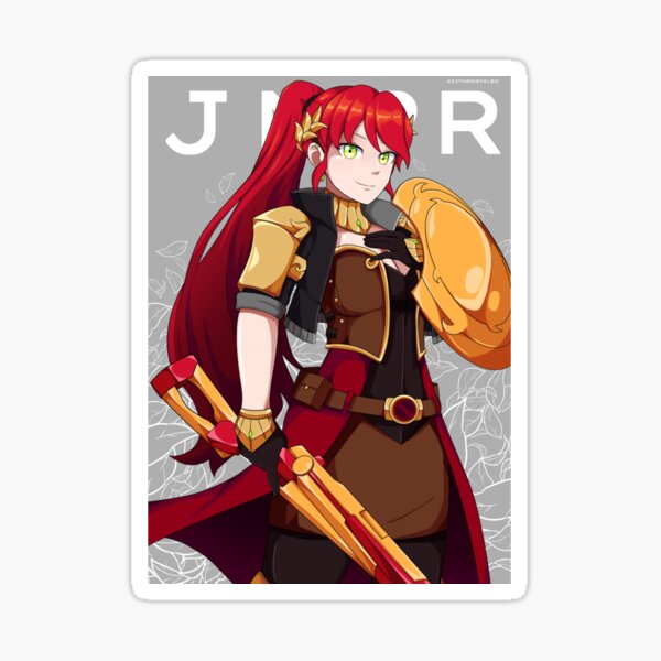 "Pyrrha poster rwby classic" Sticker for Sale by FieldsPhilip | Redbubble