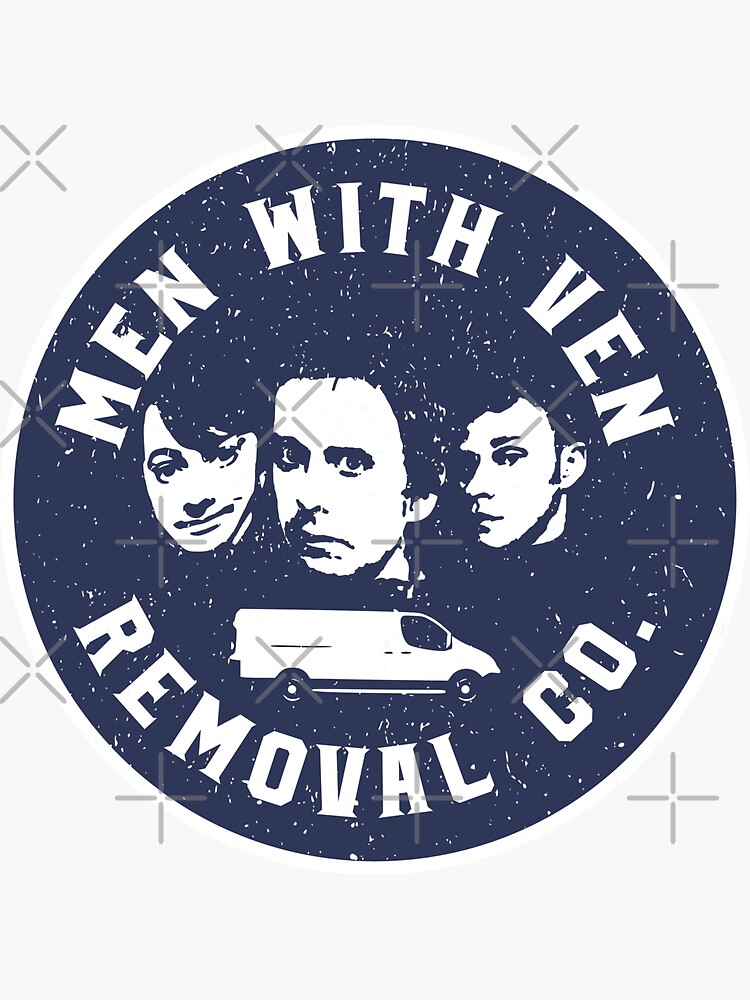 "Men With Ven Removal Co" Sticker for Sale by comicbookdude | Redbubble