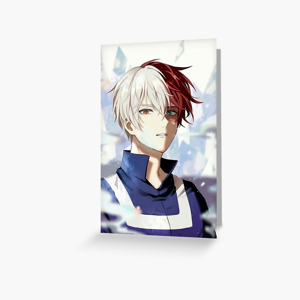 "Shoto Todoroki" Greeting Card for Sale by Yashdusane | Redbubble