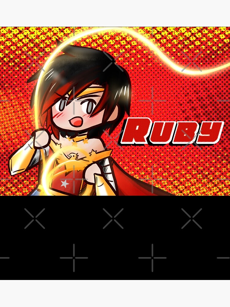"superhero Ruby Rose anime rwby circle design" Poster for Sale by ...