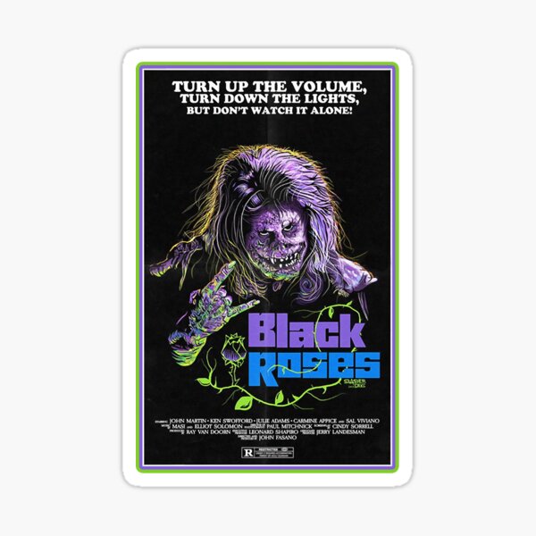 "Black Roses Poster Art 1988 Killer Klowns" Sticker by KillerKlownsFun ...