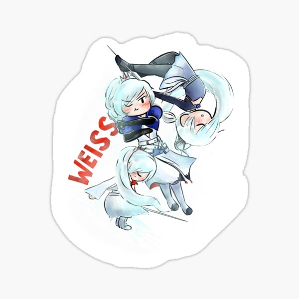 "Weiss chibi cute rwby design" Sticker for Sale by FieldsPhilip | Redbubble