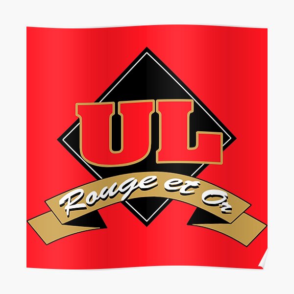 "Laval Rouge et Or 1 Logo" Poster for Sale by VivoPens | Redbubble