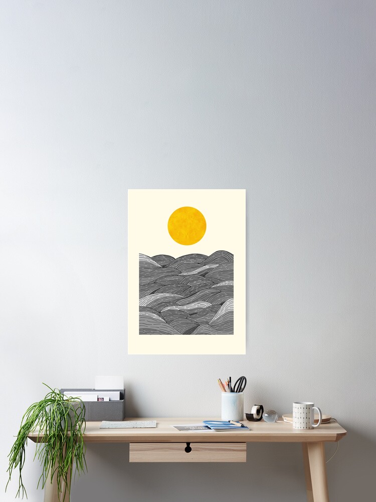 "The Grey Waves" Poster for Sale by steveswade | Redbubble