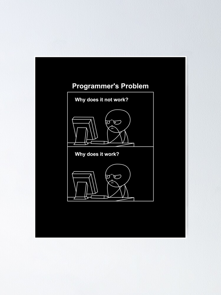 Póster «Programador Científico de la Computación Problemas Divertido ...