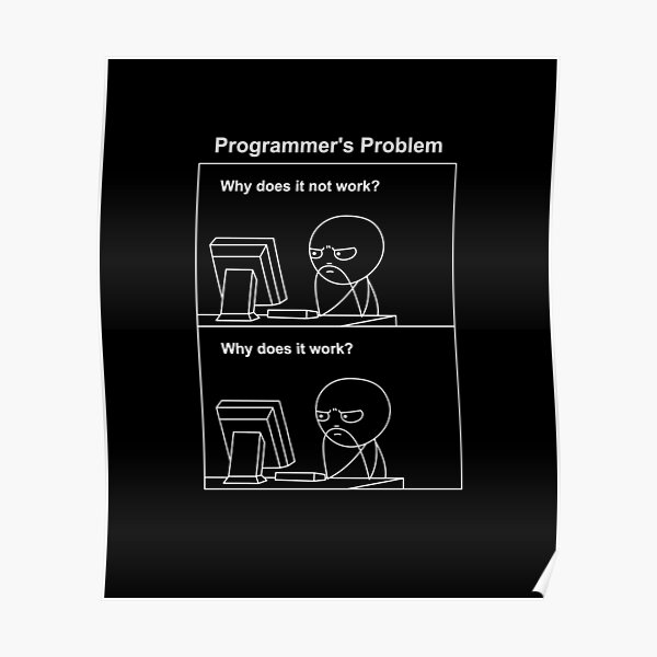 Póster «Programador Científico de la Computación Problemas Divertido ...