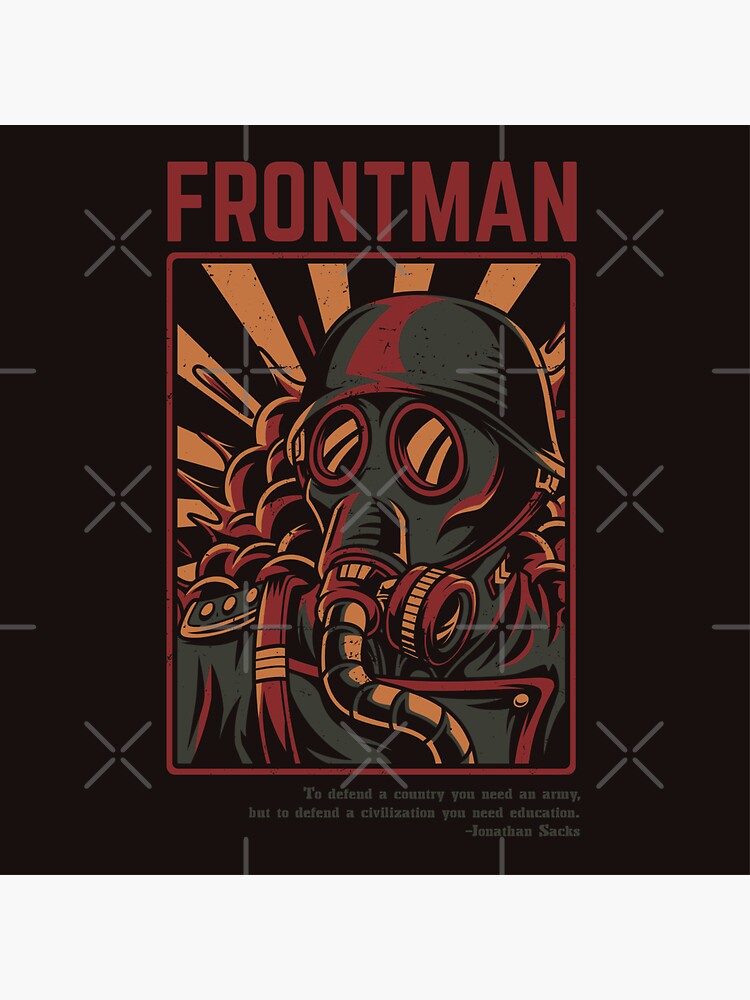 "Frontman Soldier" Sticker for Sale by Peekonet | Redbubble