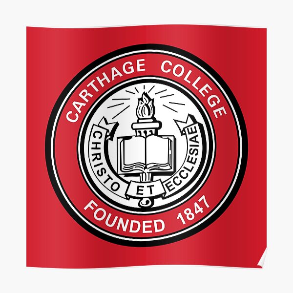 "Carthage College Logo " Poster by eaddion | Redbubble