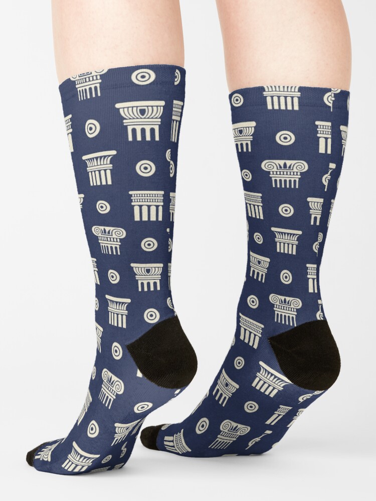 "Greek-Roman Ancient Columns Seamless Pattern" Socks for Sale by ...