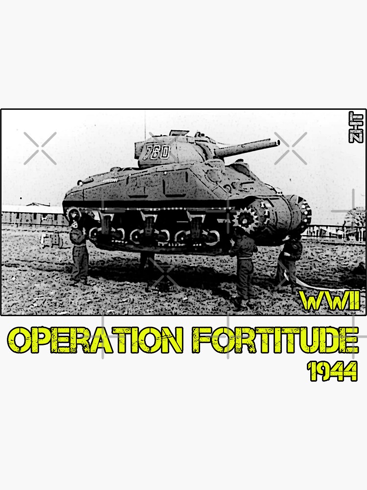 "Operation Fortitude WW2" Sticker for Sale by ZuluHistoryTees | Redbubble