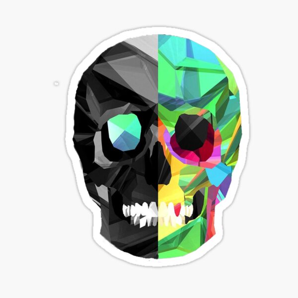 "Skull" Sticker for Sale by golok | Redbubble