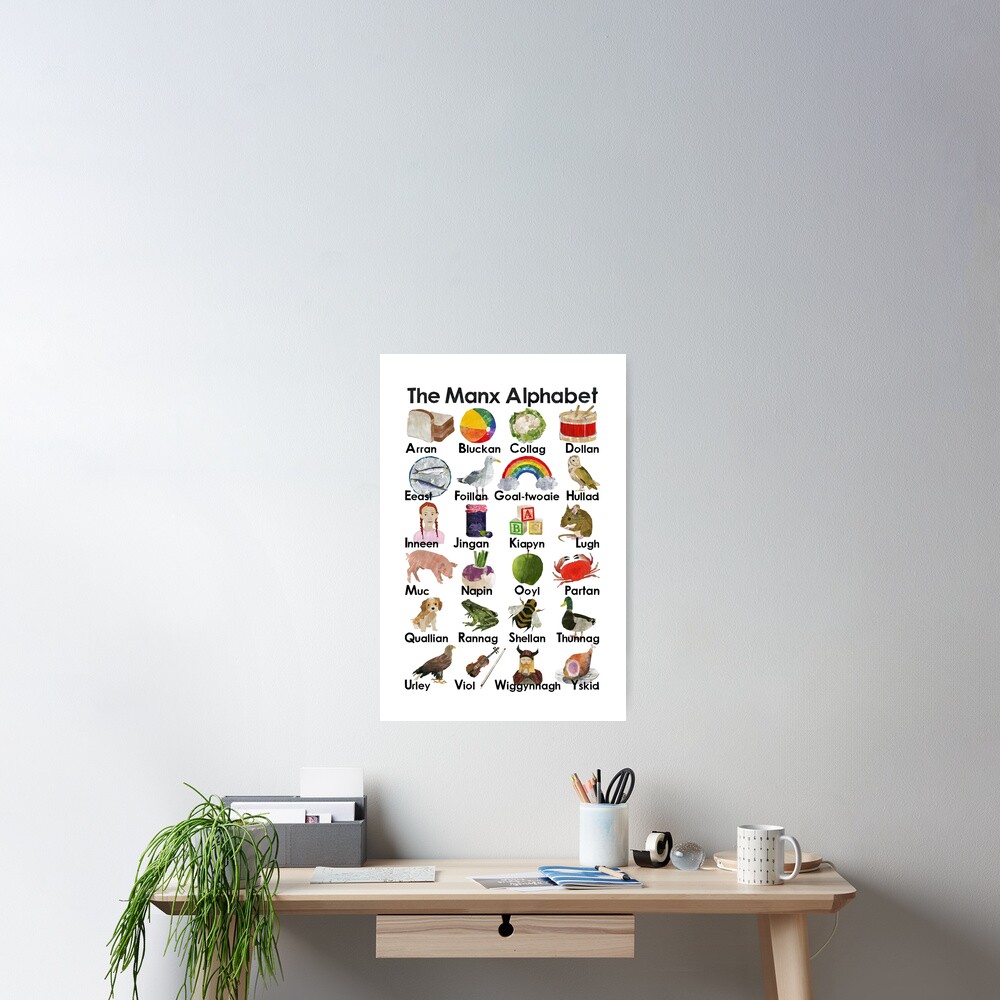 "The Manx Alphabet ABC" Poster by BabbanGaelg | Redbubble