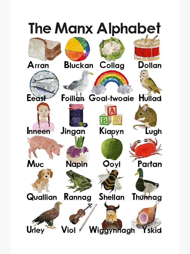 "The Manx Alphabet ABC" Poster by BabbanGaelg | Redbubble