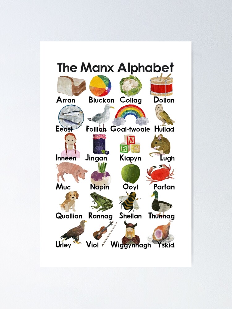 "The Manx Alphabet ABC" Poster by BabbanGaelg | Redbubble