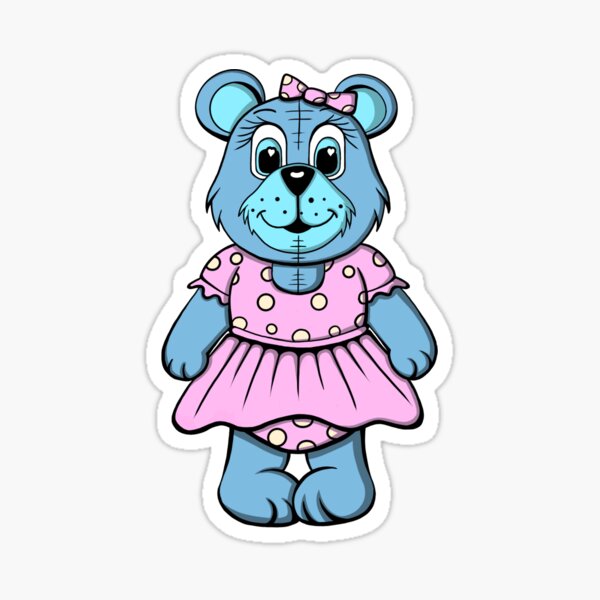 "Cute Blue Teddy Bear" Sticker by BelindaApps | Redbubble