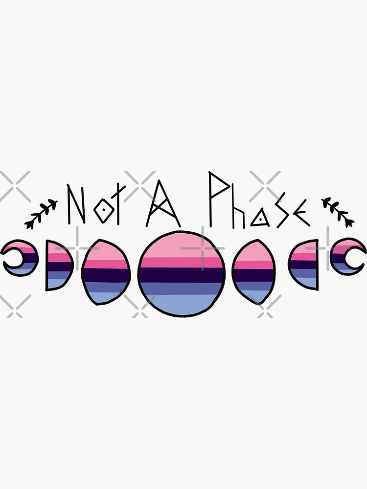 "Not a Phase- Omnisexual " Sticker for Sale by Beelixir | Redbubble