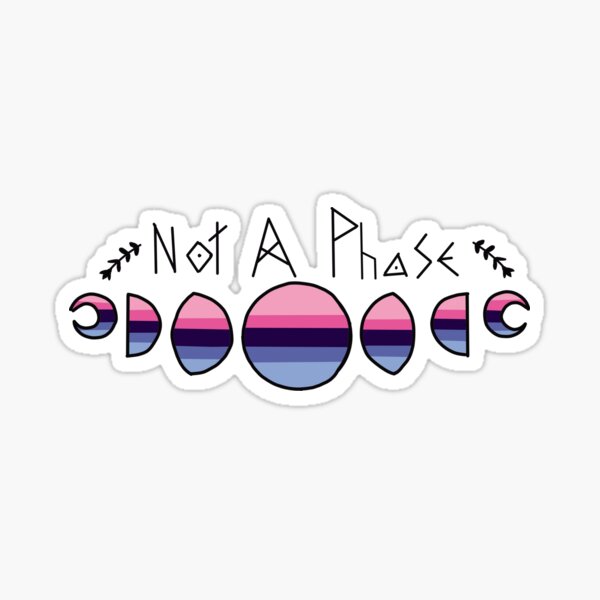 "Not a Phase- Omnisexual " Sticker for Sale by Beelixir | Redbubble