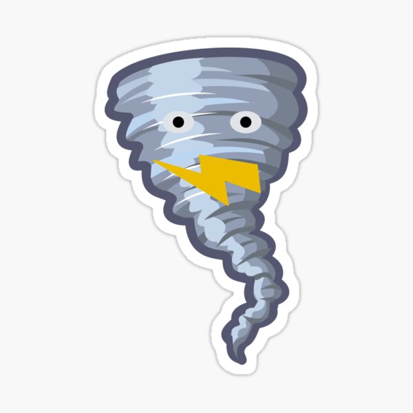 "Tornado 2021 thunderstorm." Sticker for Sale by elfoxito | Redbubble