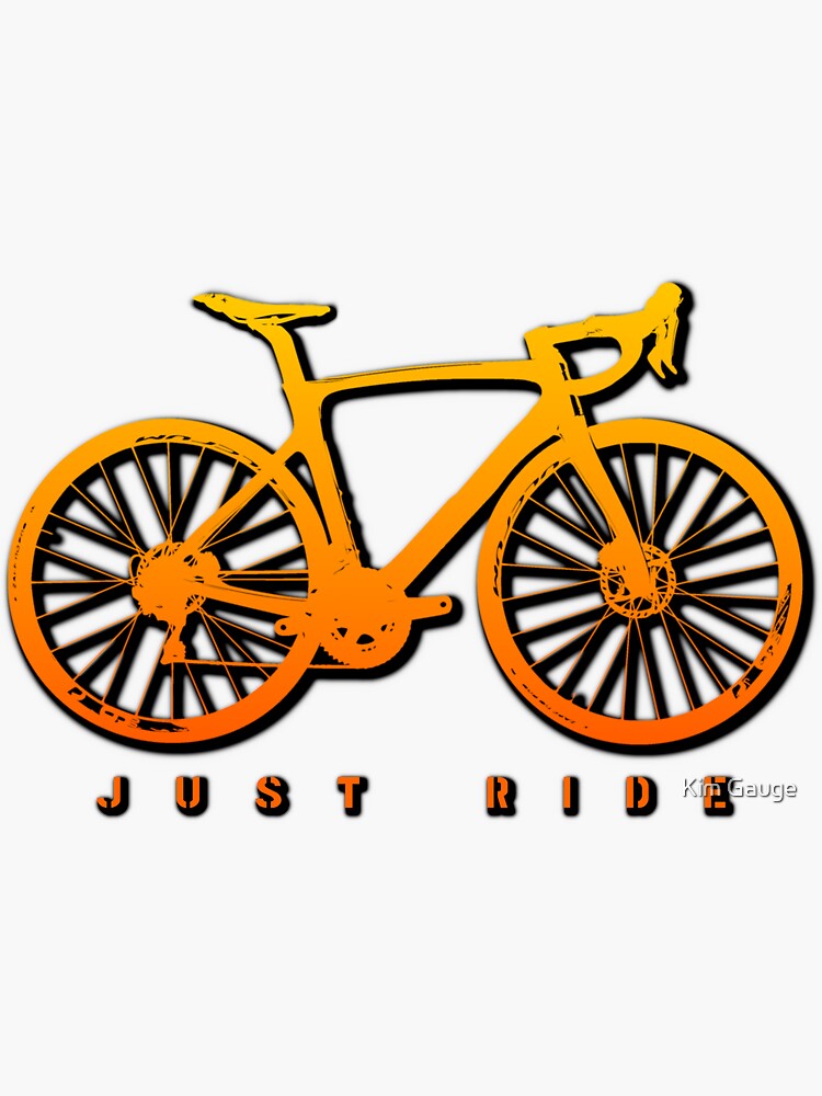 "Just Ride" Sticker for Sale by kimgauge | Redbubble