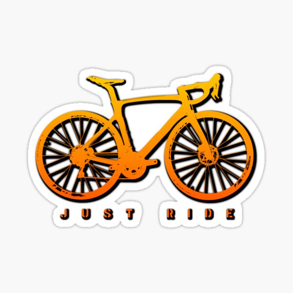 "Just Ride" Sticker for Sale by kimgauge | Redbubble