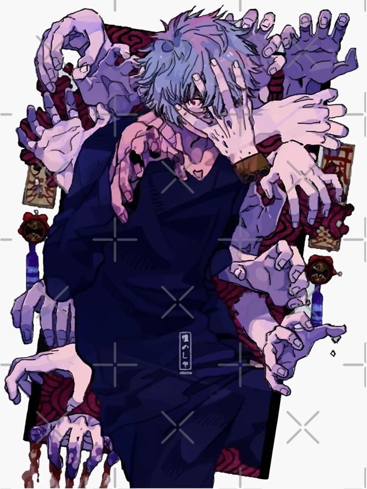 "Tomura Shigaraki hands my hero anime design " Sticker for Sale by ...