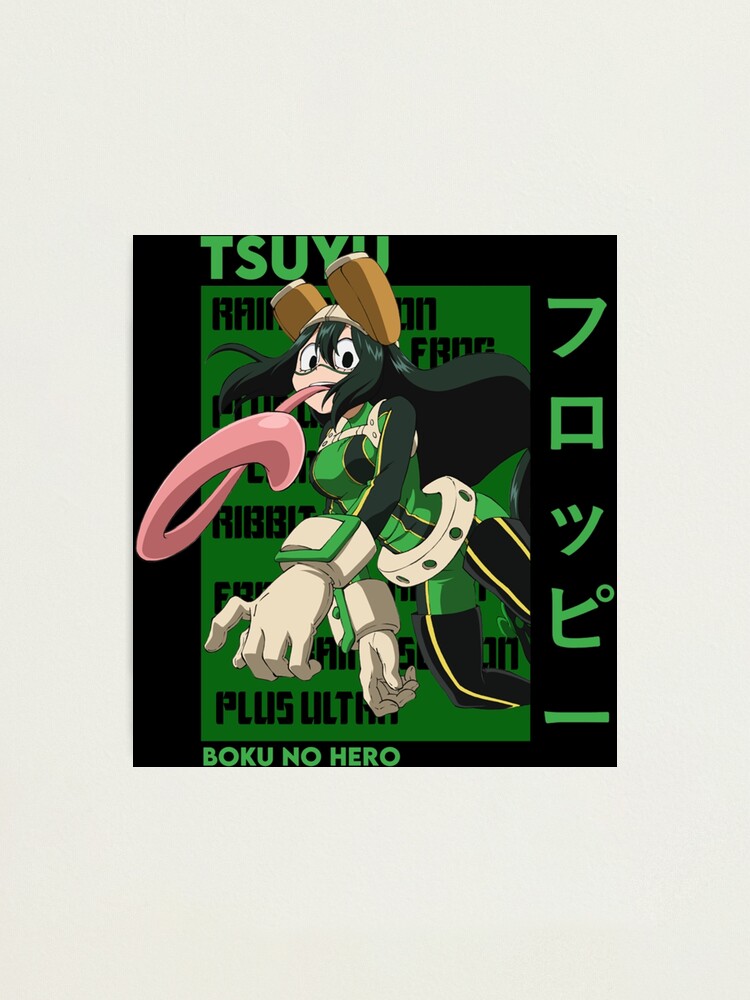 Lámina fotográfica «Tsuyu Asui froppy poster my hero anime» de ...