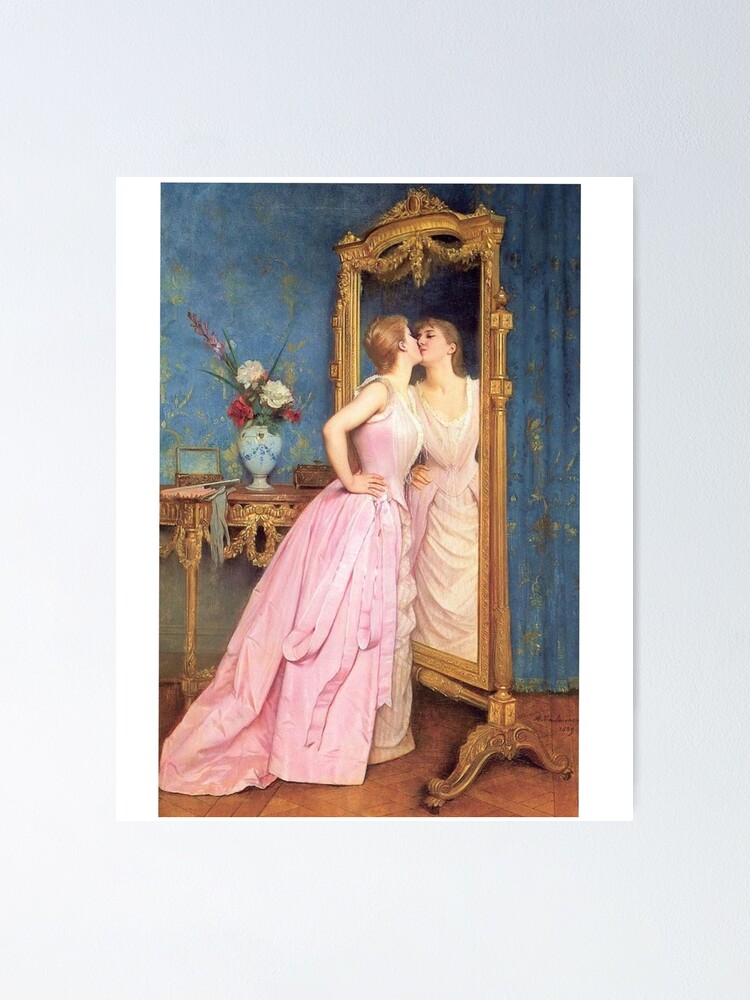 "Classical art - Vanity - Auguste Toulmouche" Poster by molithesecond ...