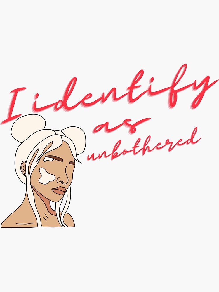 "Unbothered" Sticker for Sale by JakeandShaq | Redbubble