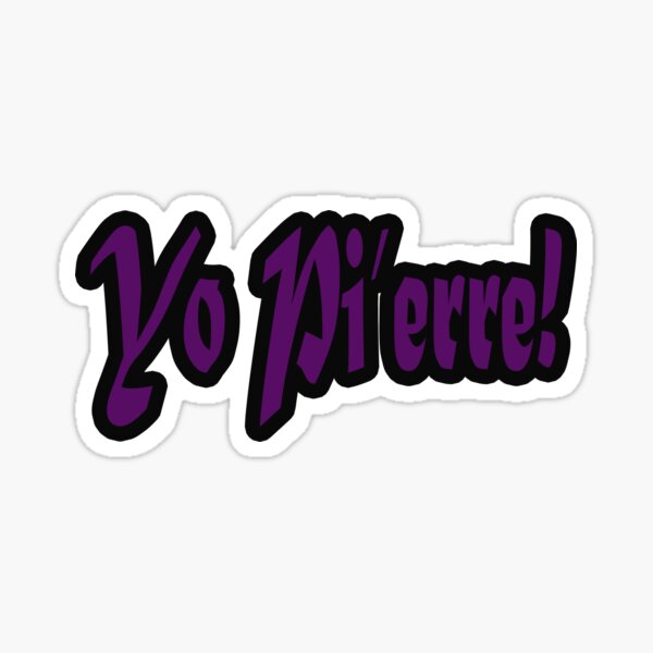 "Pierre Bourne "Yo Pierre!" Playboi carti" Sticker by Sarbie4275 ...