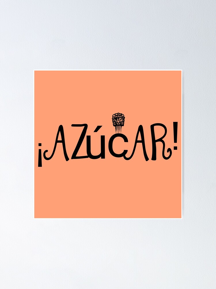"Azúcar Flamenco Comb Black" Poster by TomaQueToma | Redbubble