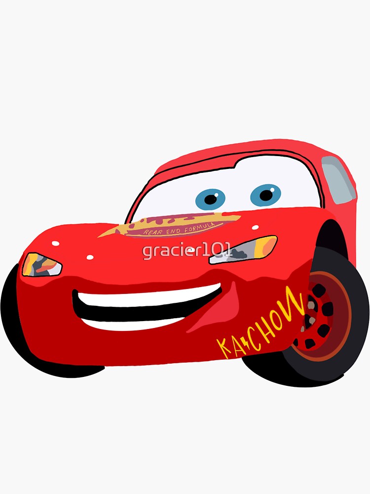 "Ka-Chow " Sticker for Sale by gracier101 | Redbubble