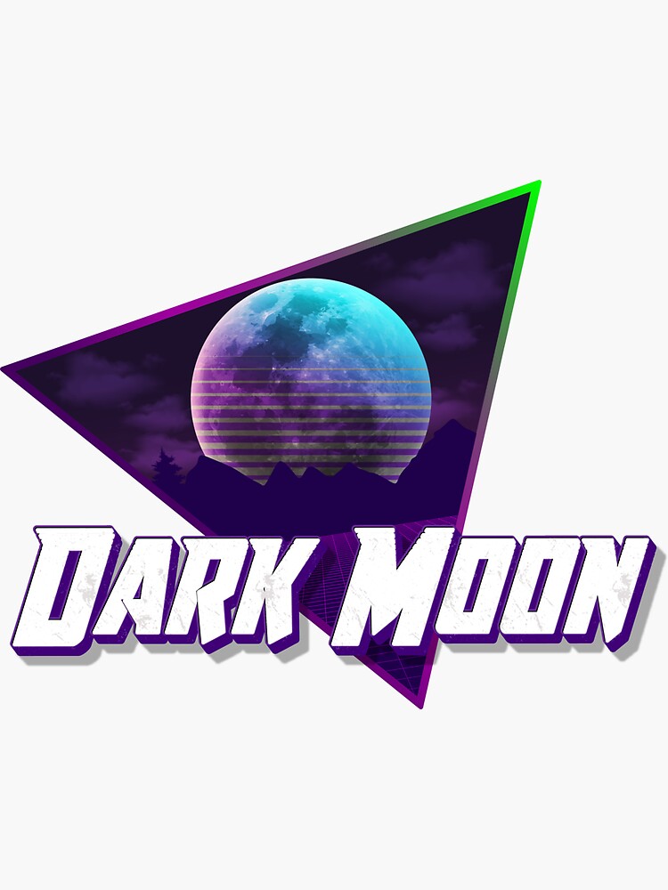 "Dark Moon Logo" Sticker for Sale by DMHV | Redbubble