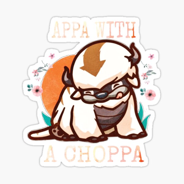 "Appa With A choppa design social avatar cartoon cute -appa cartoon ...
