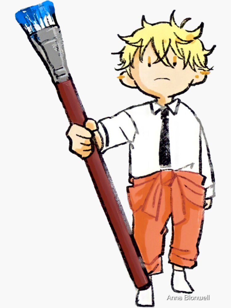 "Blue Period : chibi Yatora Yaguchi painting" Sticker for Sale by ...