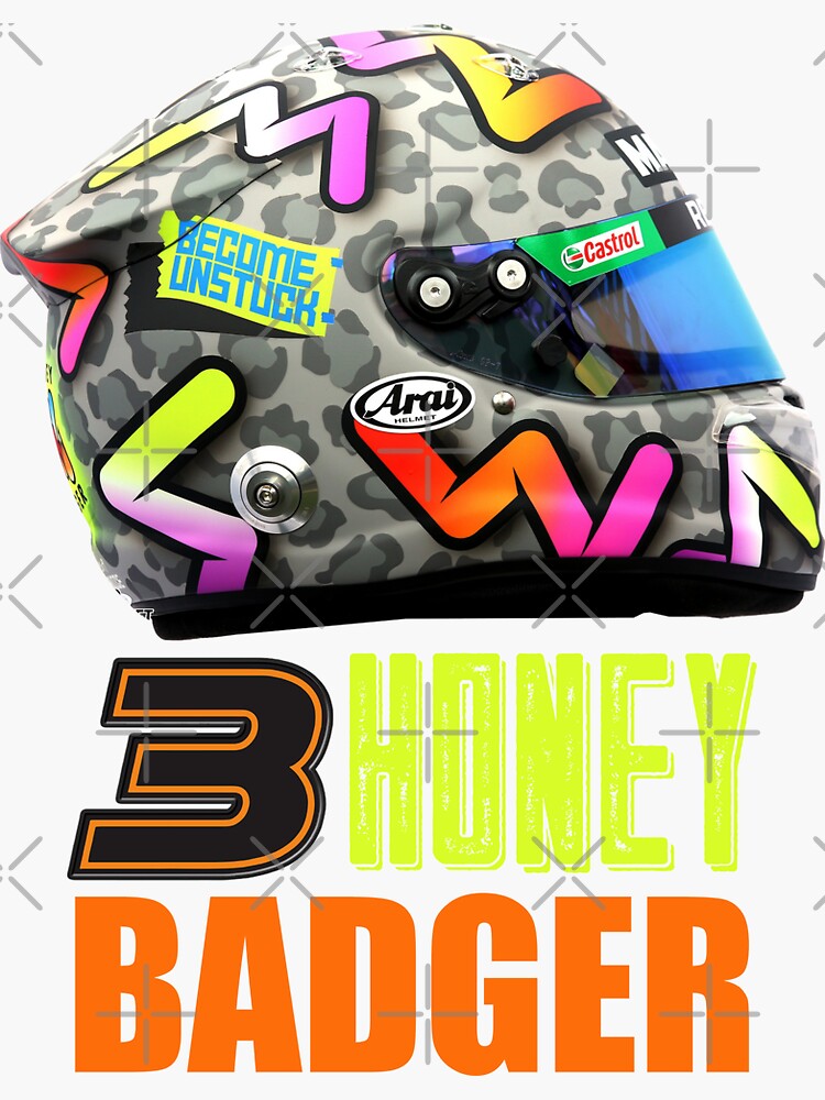 "Danny Ric Honey Badger" Sticker by Robertcrossley | Redbubble