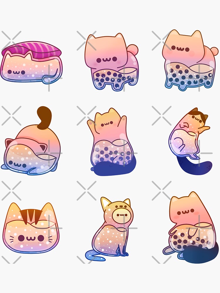 "Cat" Sticker for Sale by ernestember2 | Redbubble