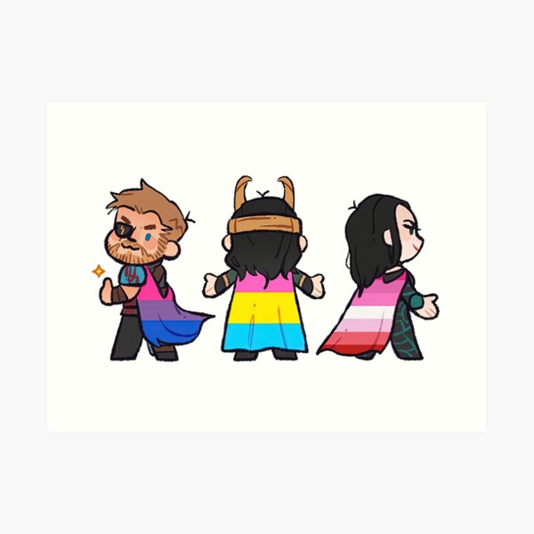 "Chibi tv series Bisexual LGBT Happy Pride Month" Art Print for Sale by ...