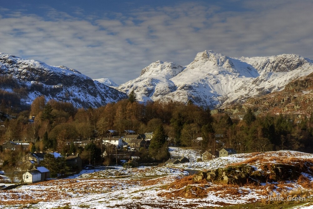 "Elterwater Village" by Jamie Green | Redbubble
