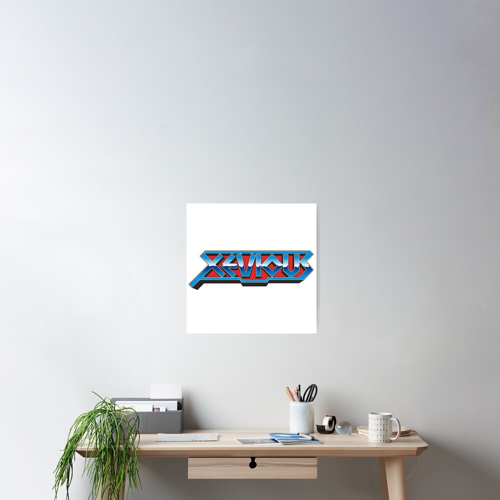 "Xevious Logo" Poster for Sale by Blk0Rec | Redbubble